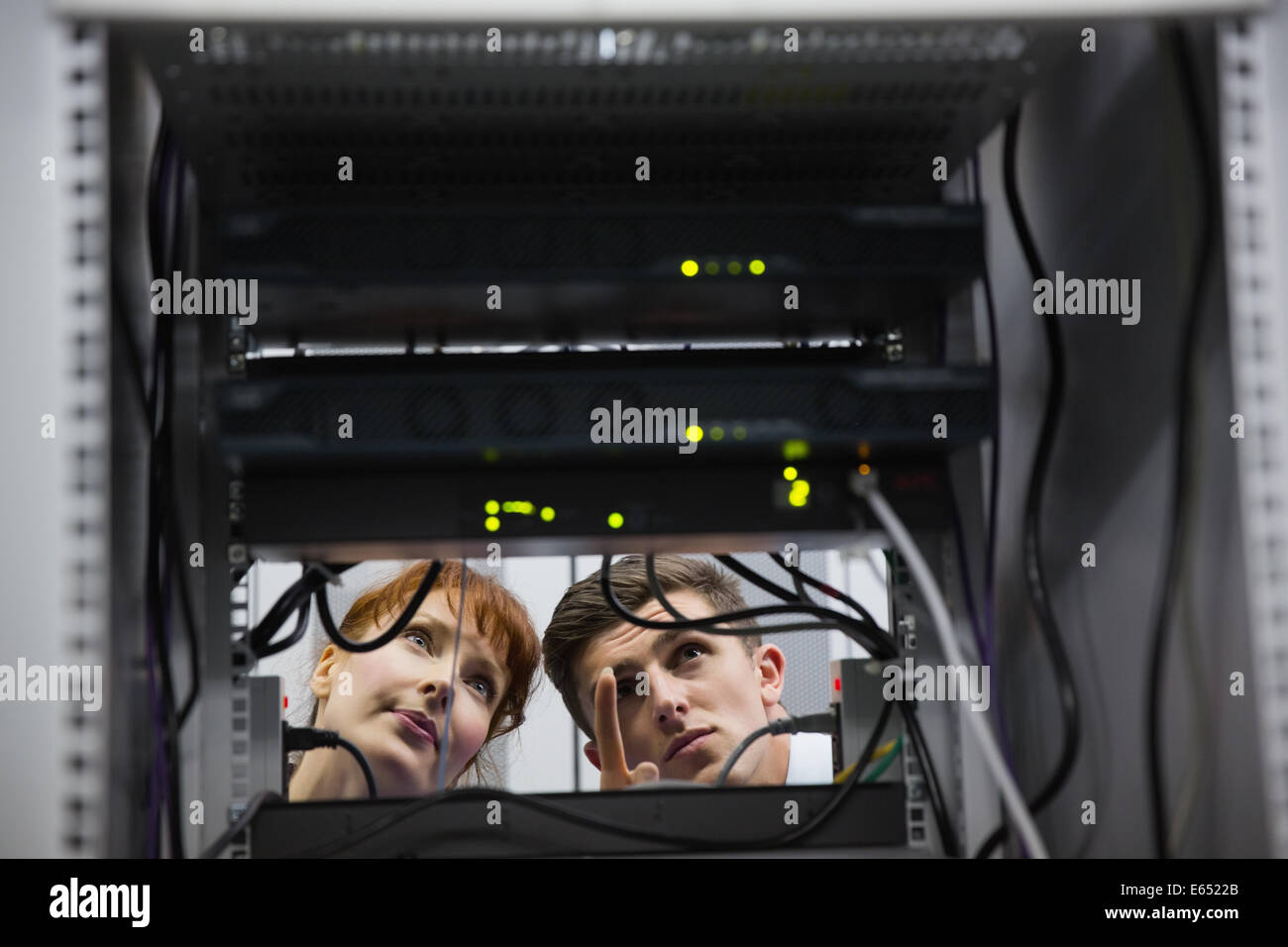 Technicians talking hi-res stock photography and images - Alamy