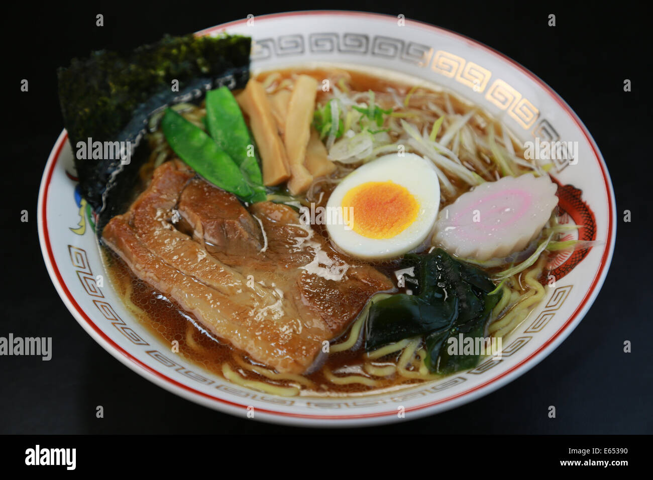 Soy sauce taste ramen Stock Photo - Alamy