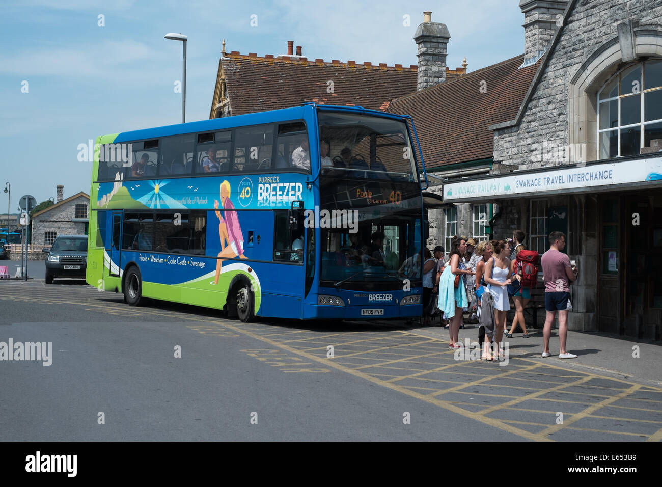 Bus interchange swanage railway station hi-res stock photography and ...