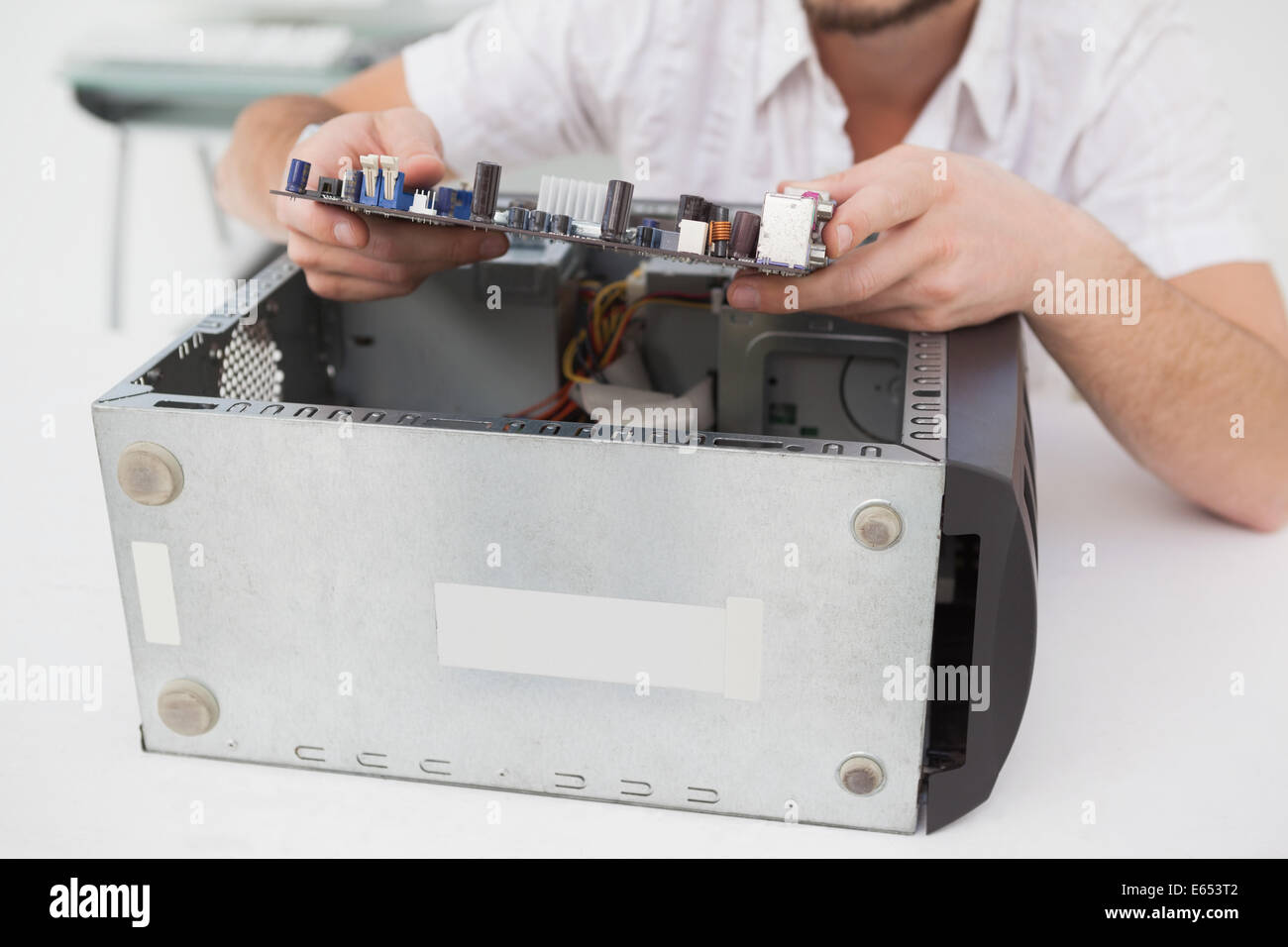 Inserting cpu hi-res stock photography and images - Alamy