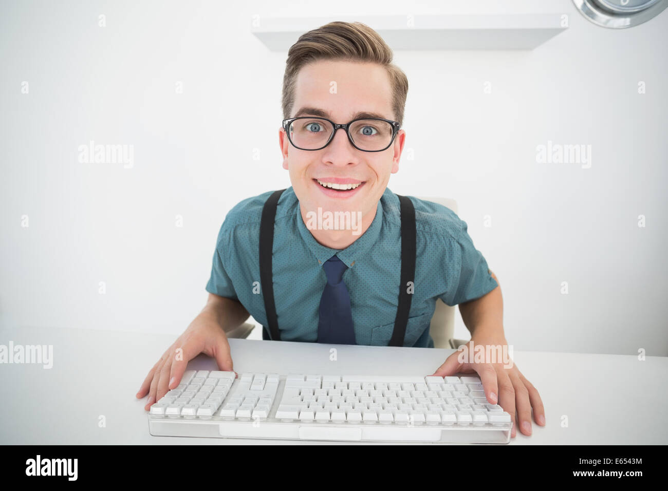 Excited typing hi-res stock photography and images - Alamy