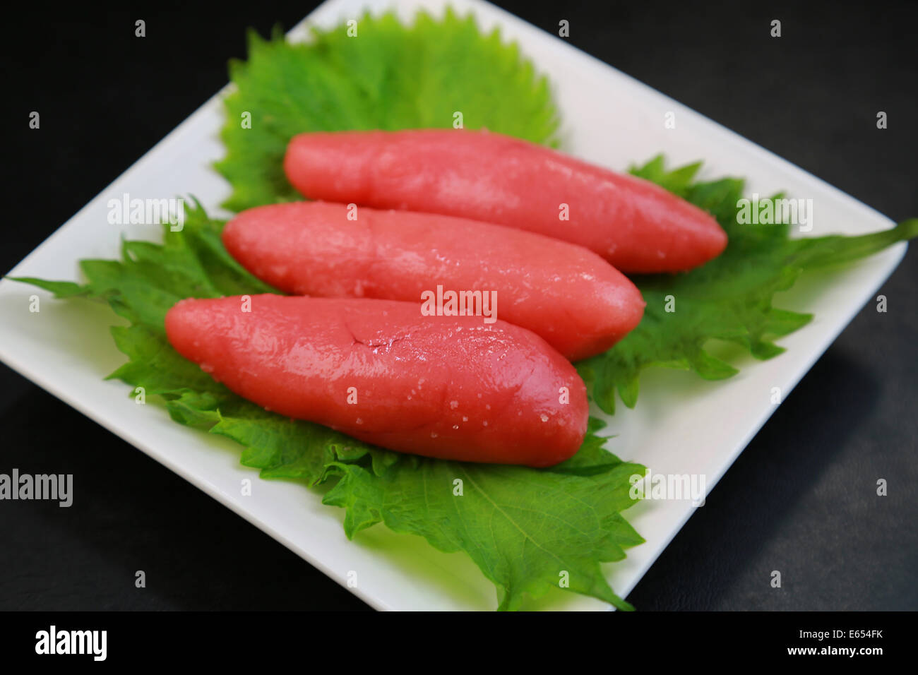 Mentaiko (Seasoned cod roe Stock Photo - Alamy