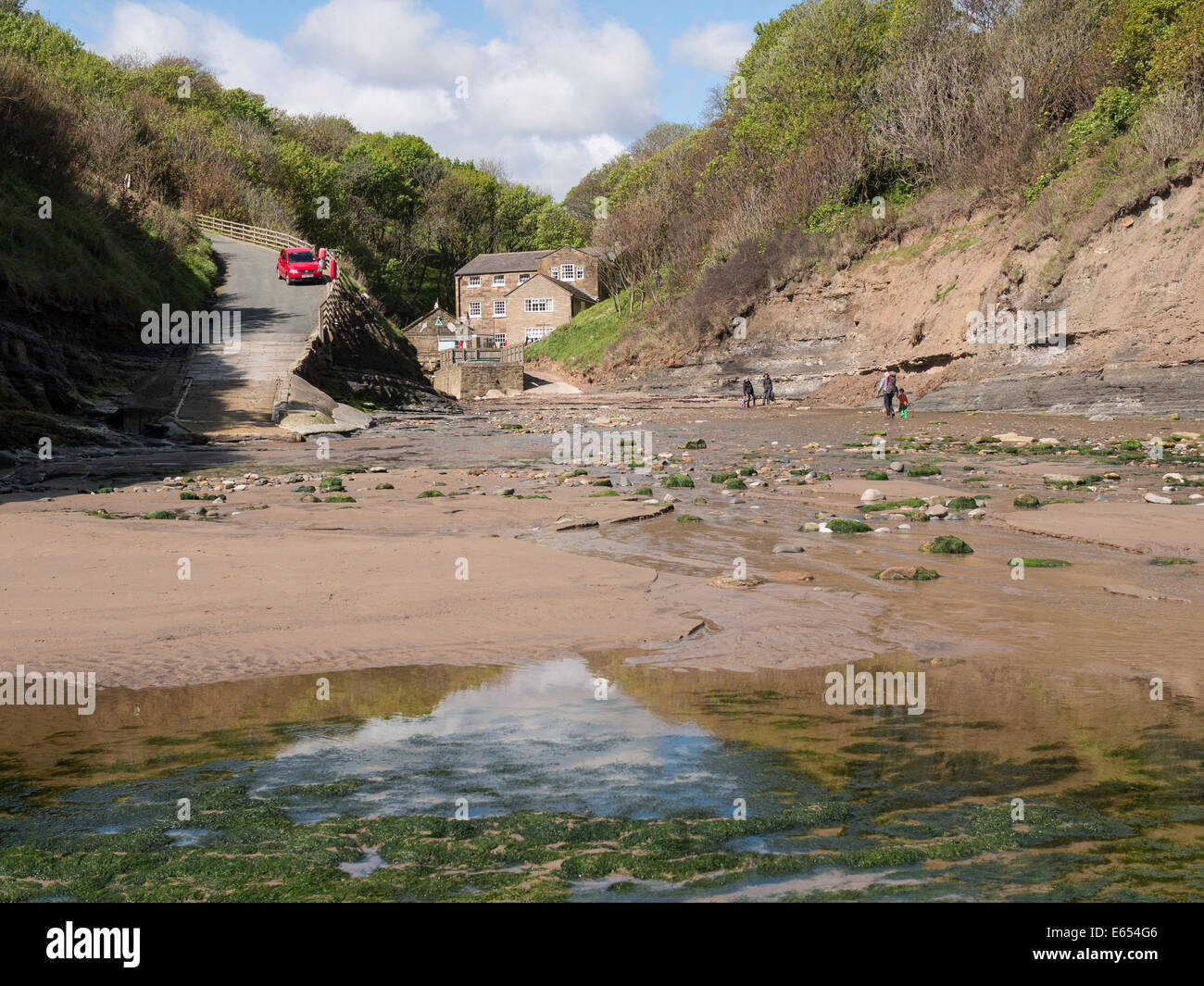 Boggle Hole near Robin Hoods bay,north yorkshire coast, uk england sea ...
