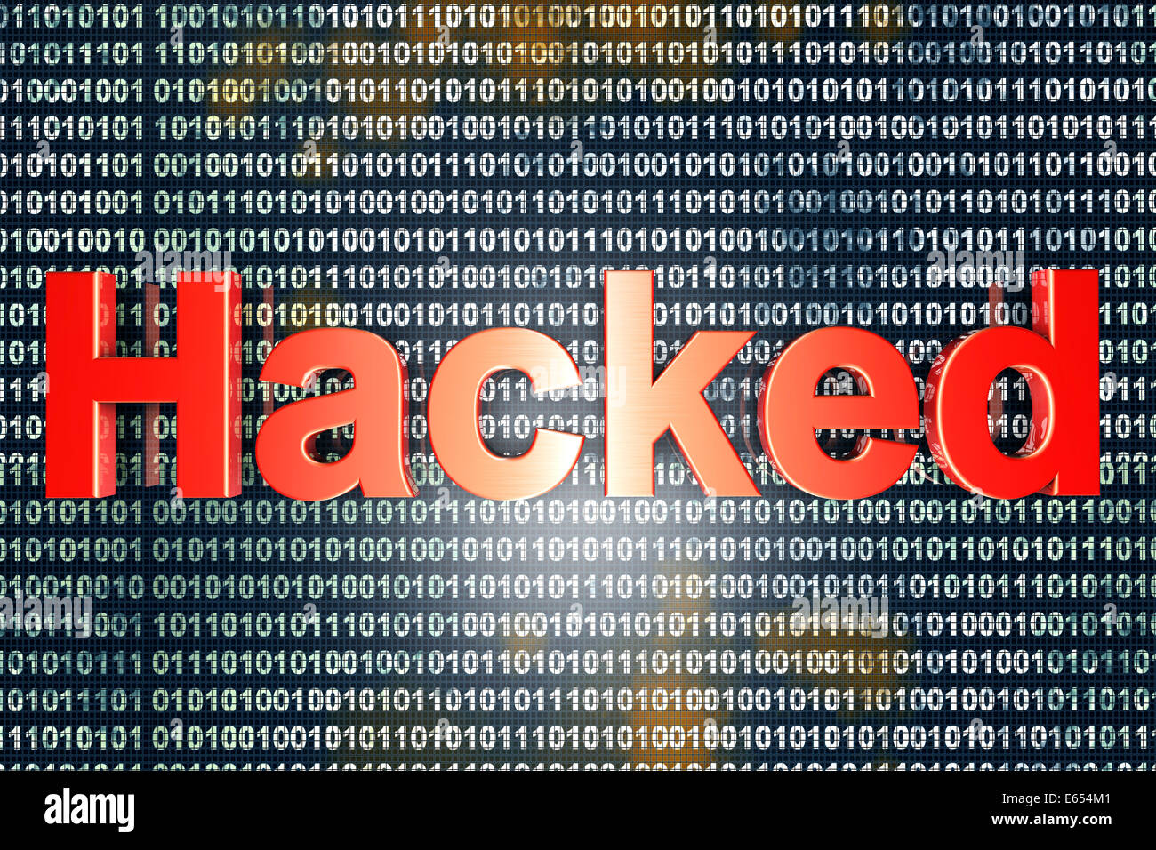 Hacked digital code Stock Photo - Alamy