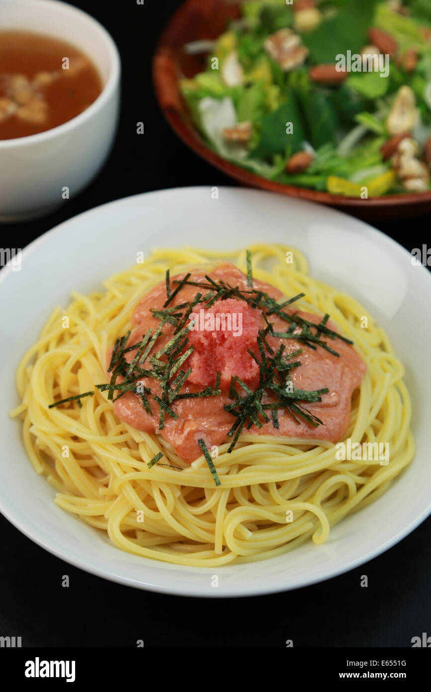 Cod roe spaghetti Stock Photo - Alamy