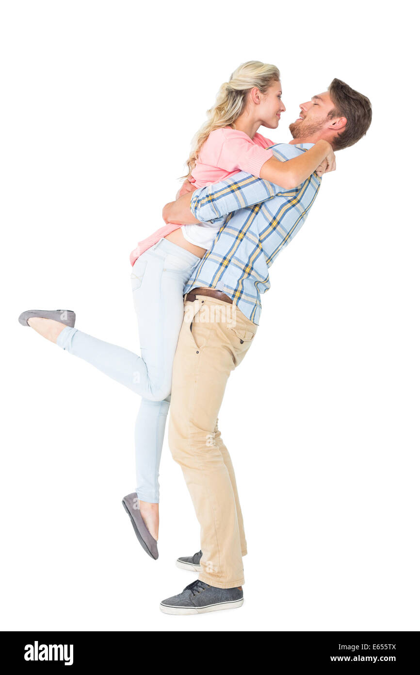 Portrait young man picking Cut Out Stock Images & Pictures - Alamy