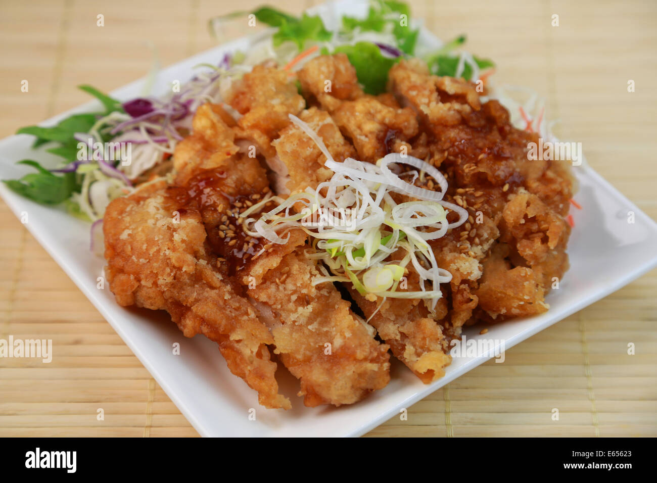 Deep fried chicken cutlet hi-res stock photography and images - Alamy