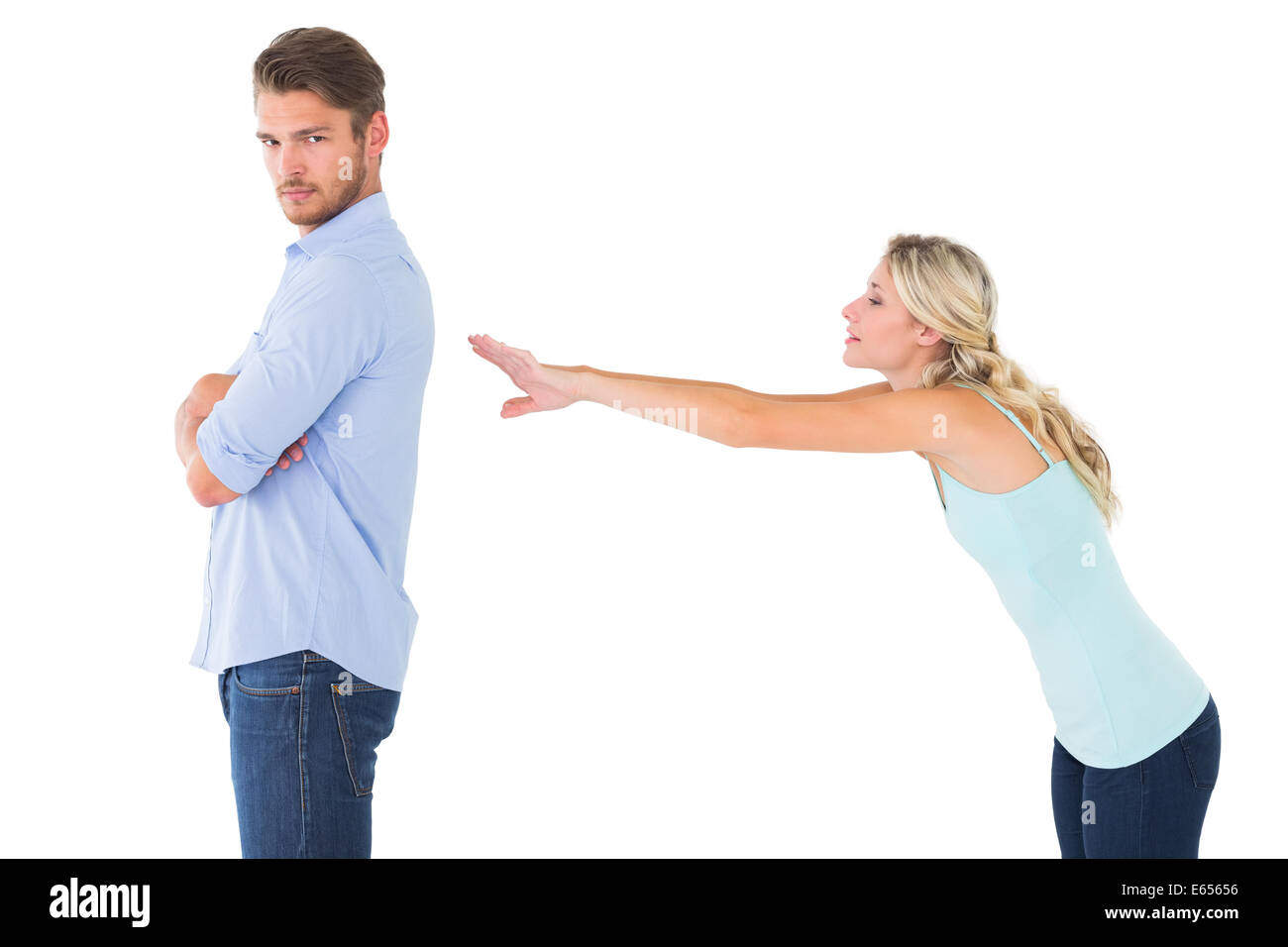 Frustrated desperate Cut Out Stock Images & Pictures - Alamy