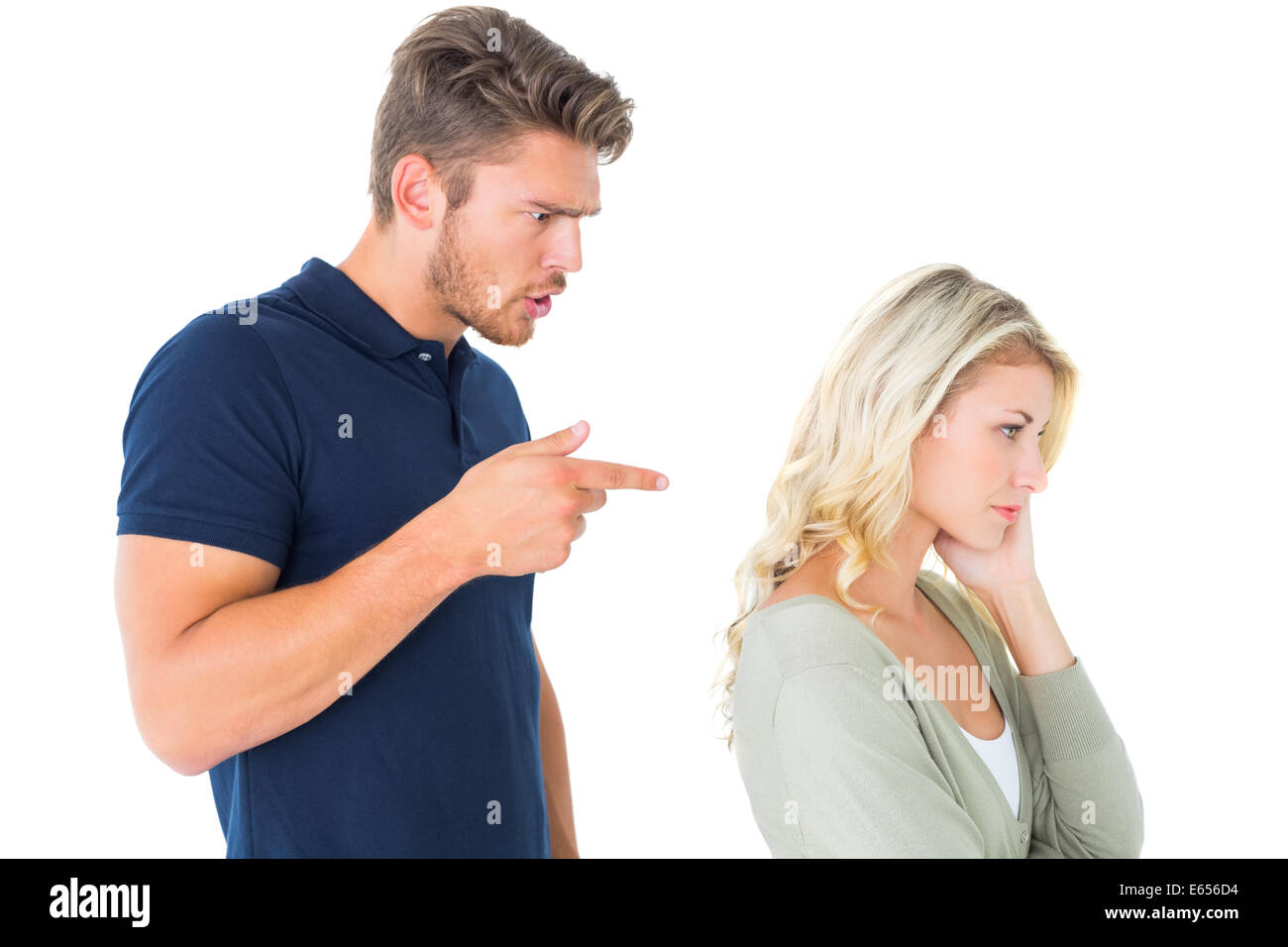 Young couple having an argument Stock Photo - Alamy