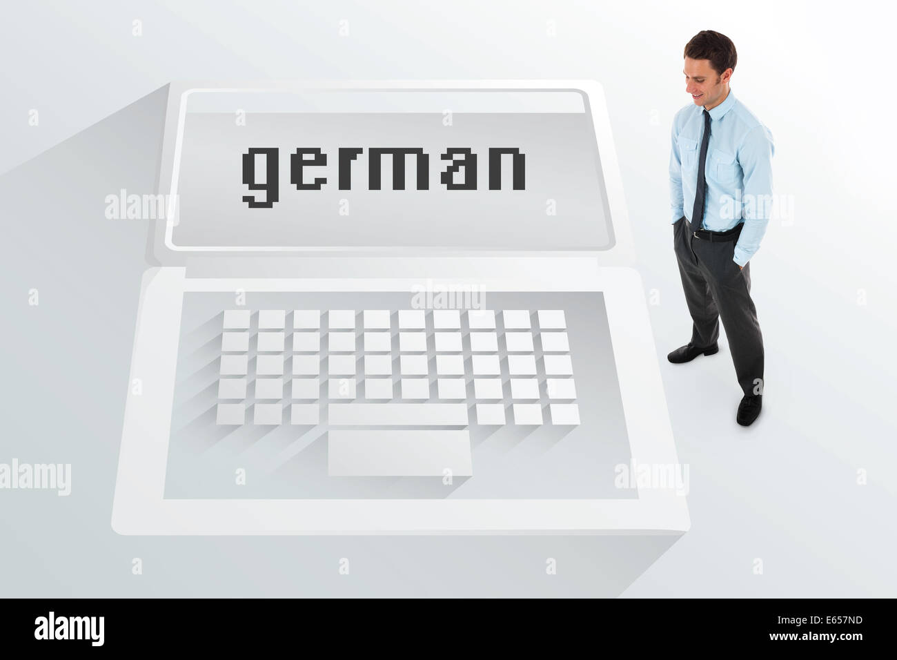 German businessman computer hi-res stock photography and images - Alamy