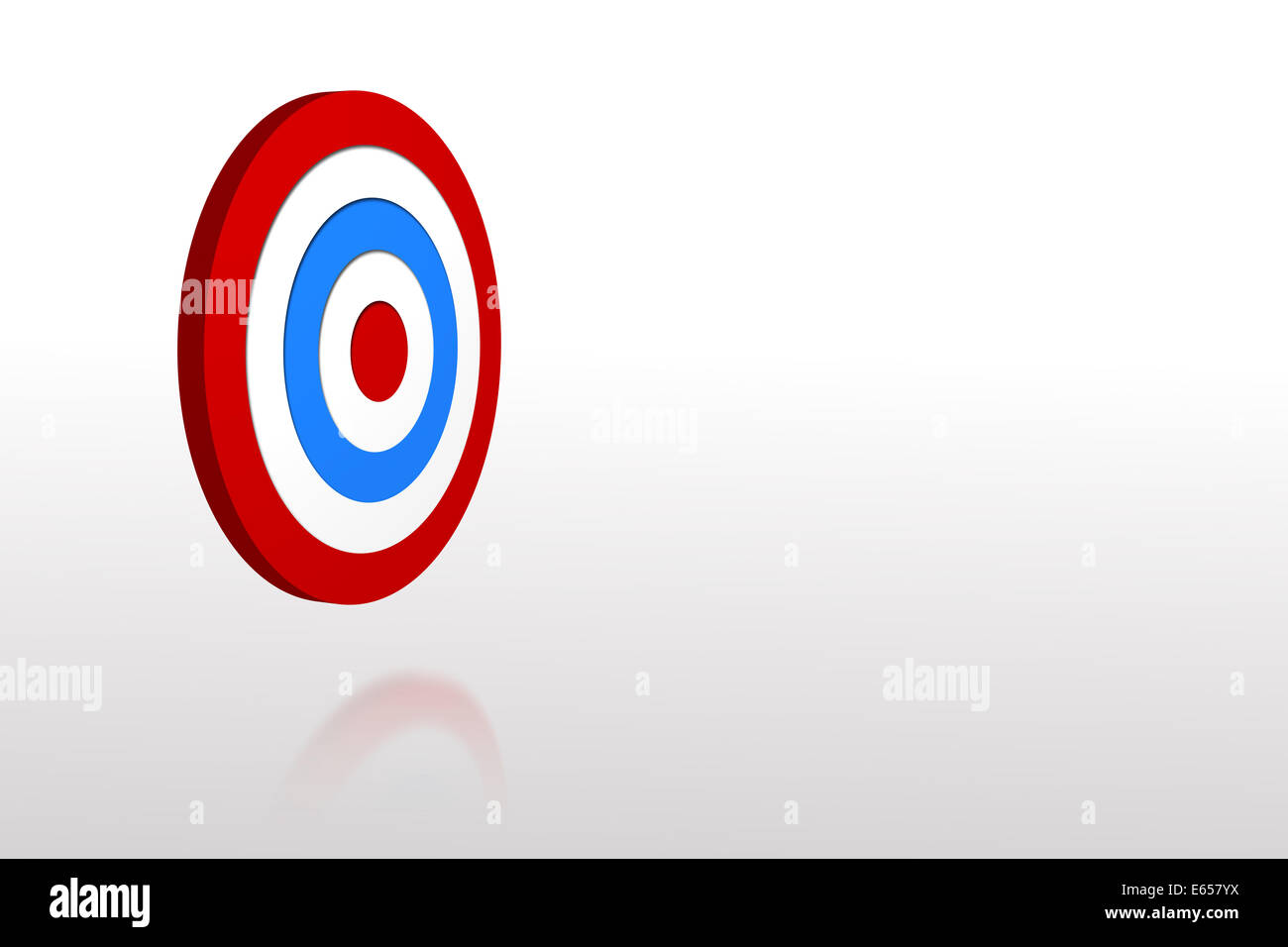 Digitally generated Blue and red target Stock Photo - Alamy