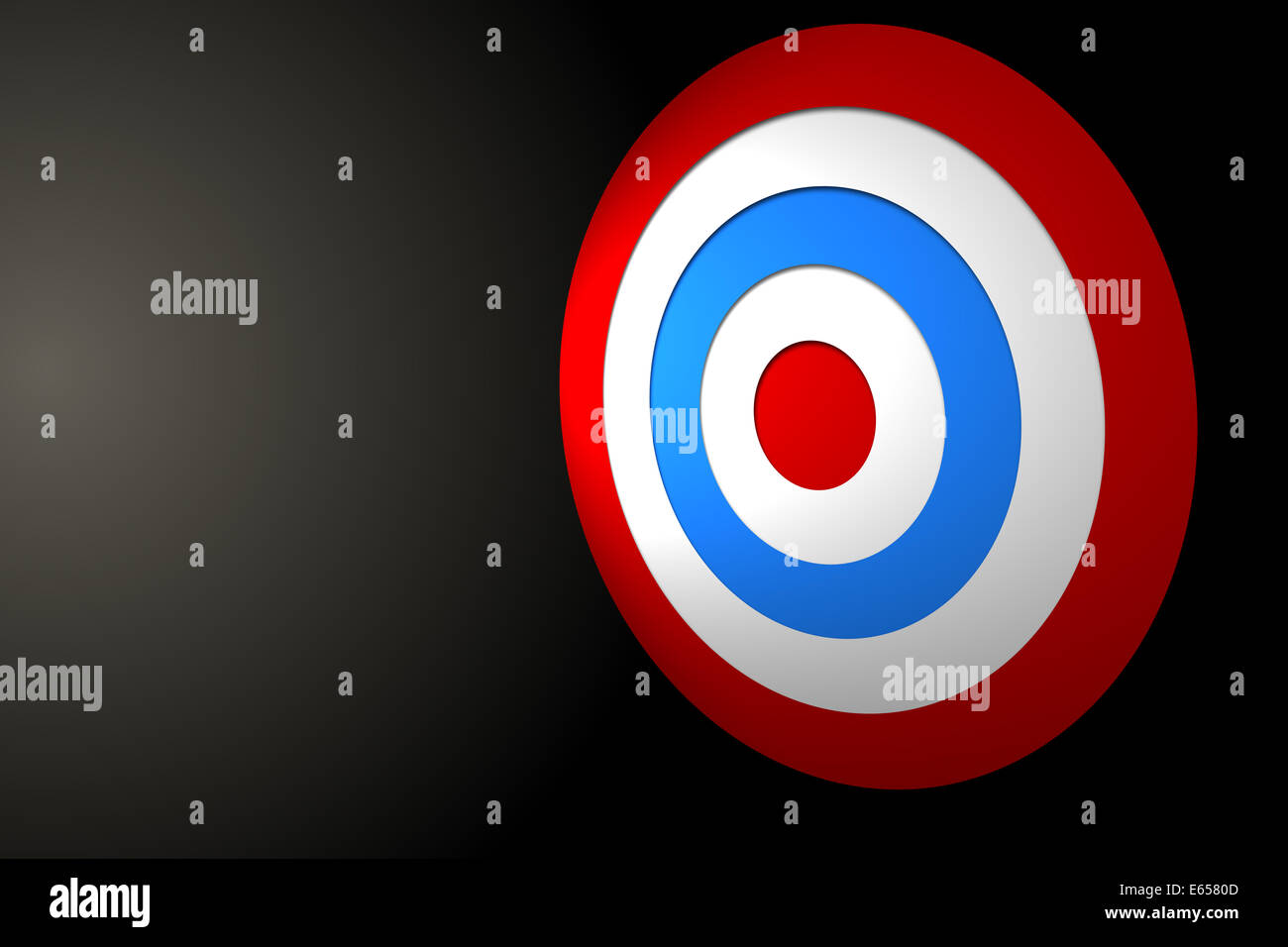 Digitally generated Red and blue target Stock Photo - Alamy