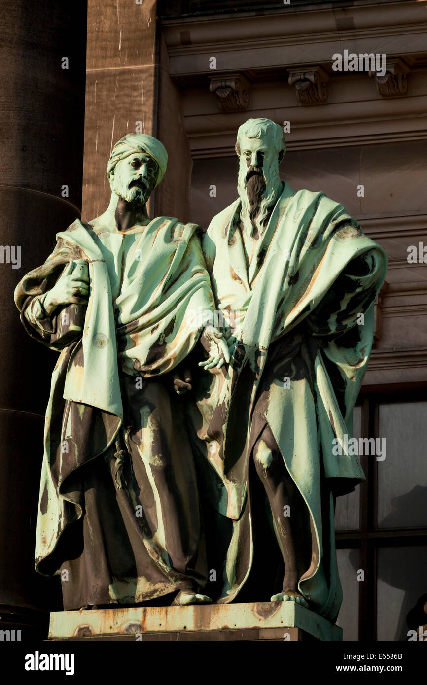 Statues of the Berlin Cathedral or Dom in Berlin, Germany, Europe Stock ...