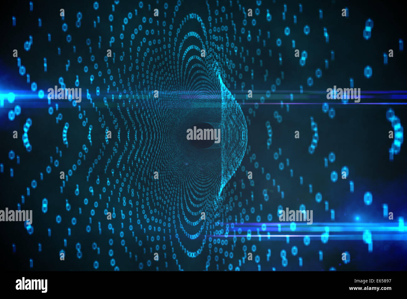 Abstract blue technology design Stock Photo - Alamy
