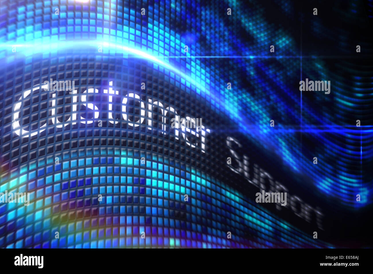 Customer support on digital screen Stock Photo - Alamy