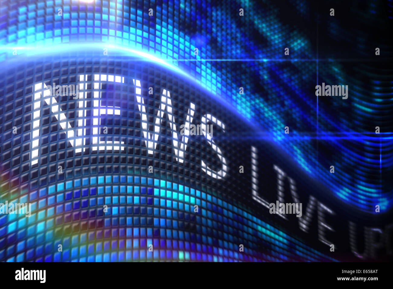 News live on digital screen Stock Photo - Alamy