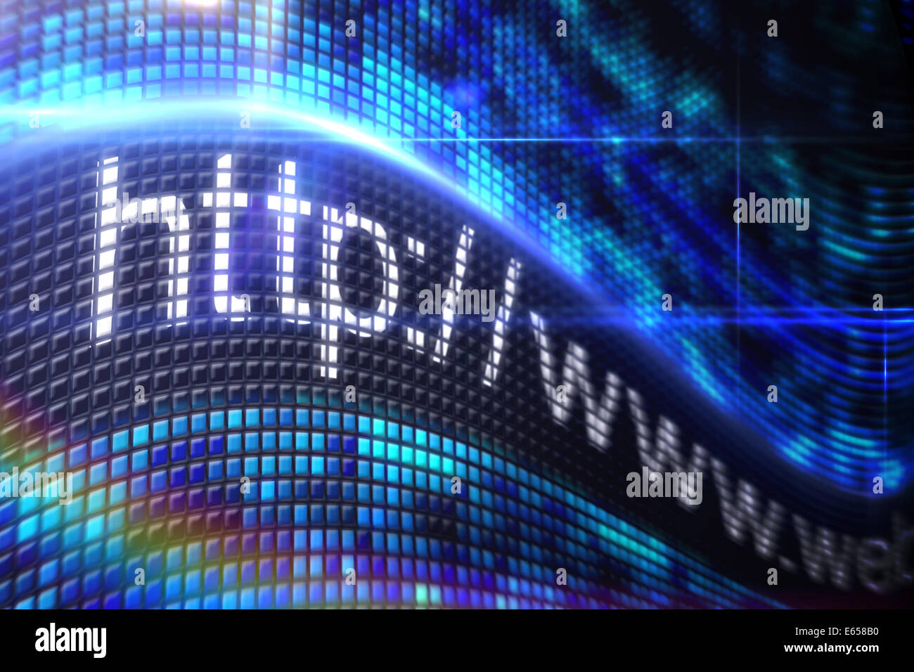 Http address on digital screen Stock Photo - Alamy
