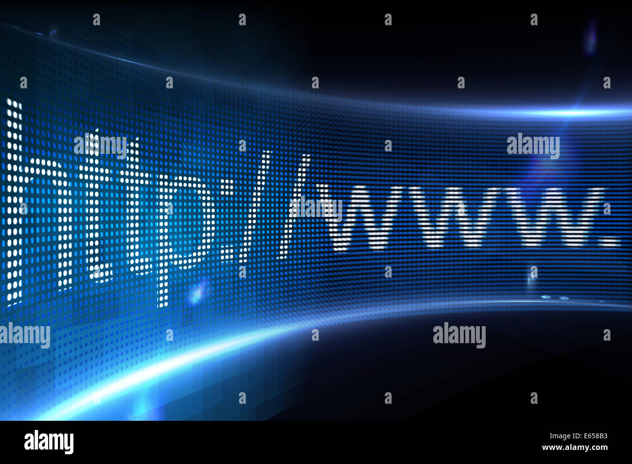 Http address on digital screen Stock Photo - Alamy