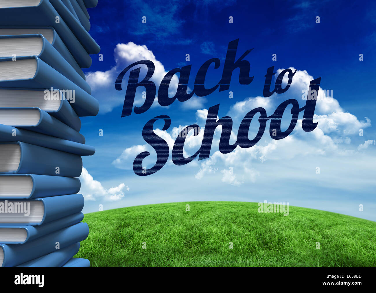 Composite image of back to school message Stock Photo - Alamy