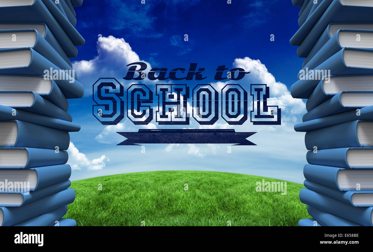 Composite image of back to school message Stock Photo - Alamy