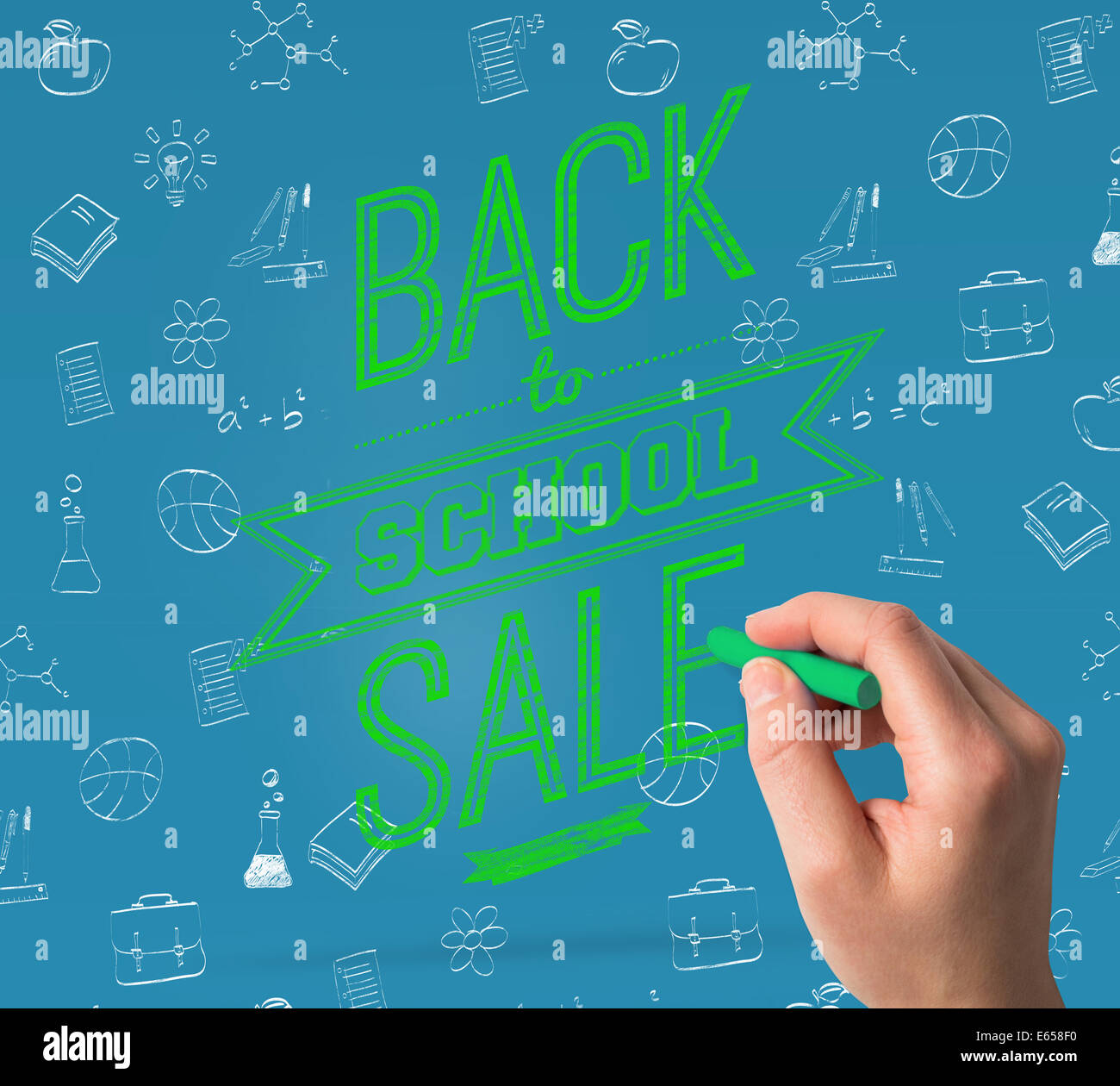 Blue chalk message hi-res stock photography and images - Alamy