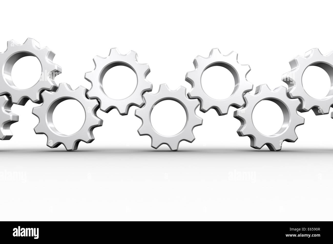 Many white cogs and wheels Stock Photo - Alamy