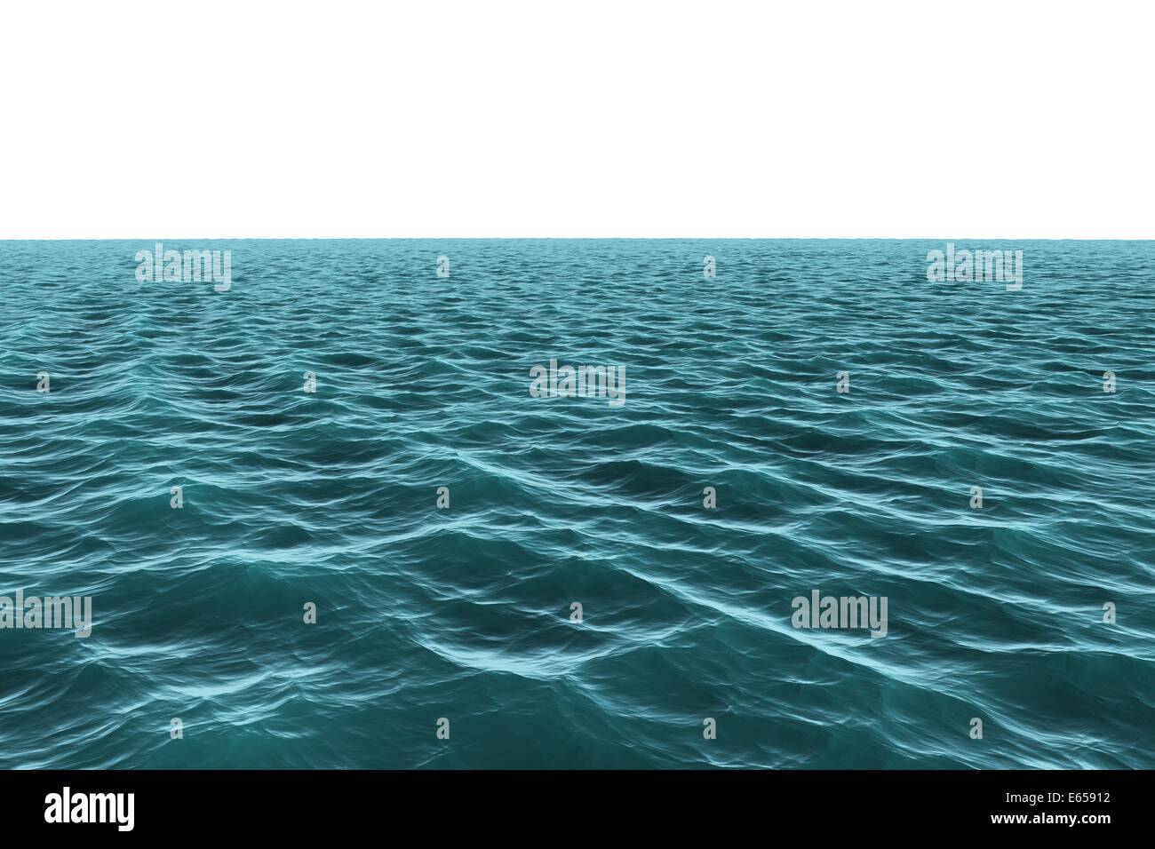 Digitally generated vast Blue ocean Stock Photo - Alamy