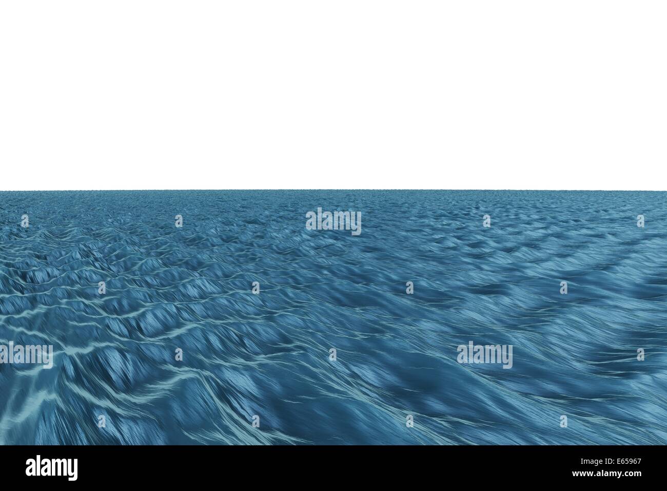 Digitally generated graphic Blue ocean Stock Photo - Alamy