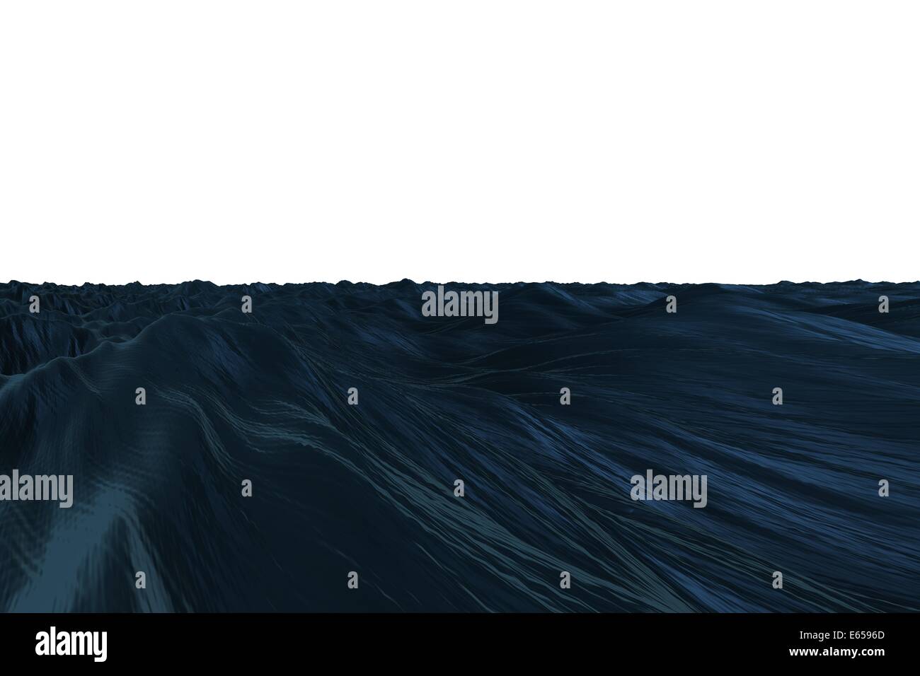 Digitally generated graphic Rough blue ocean Stock Photo - Alamy