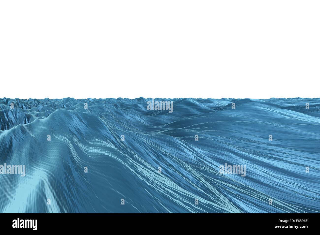 Digitally generated graphic Rough blue ocean Stock Photo - Alamy
