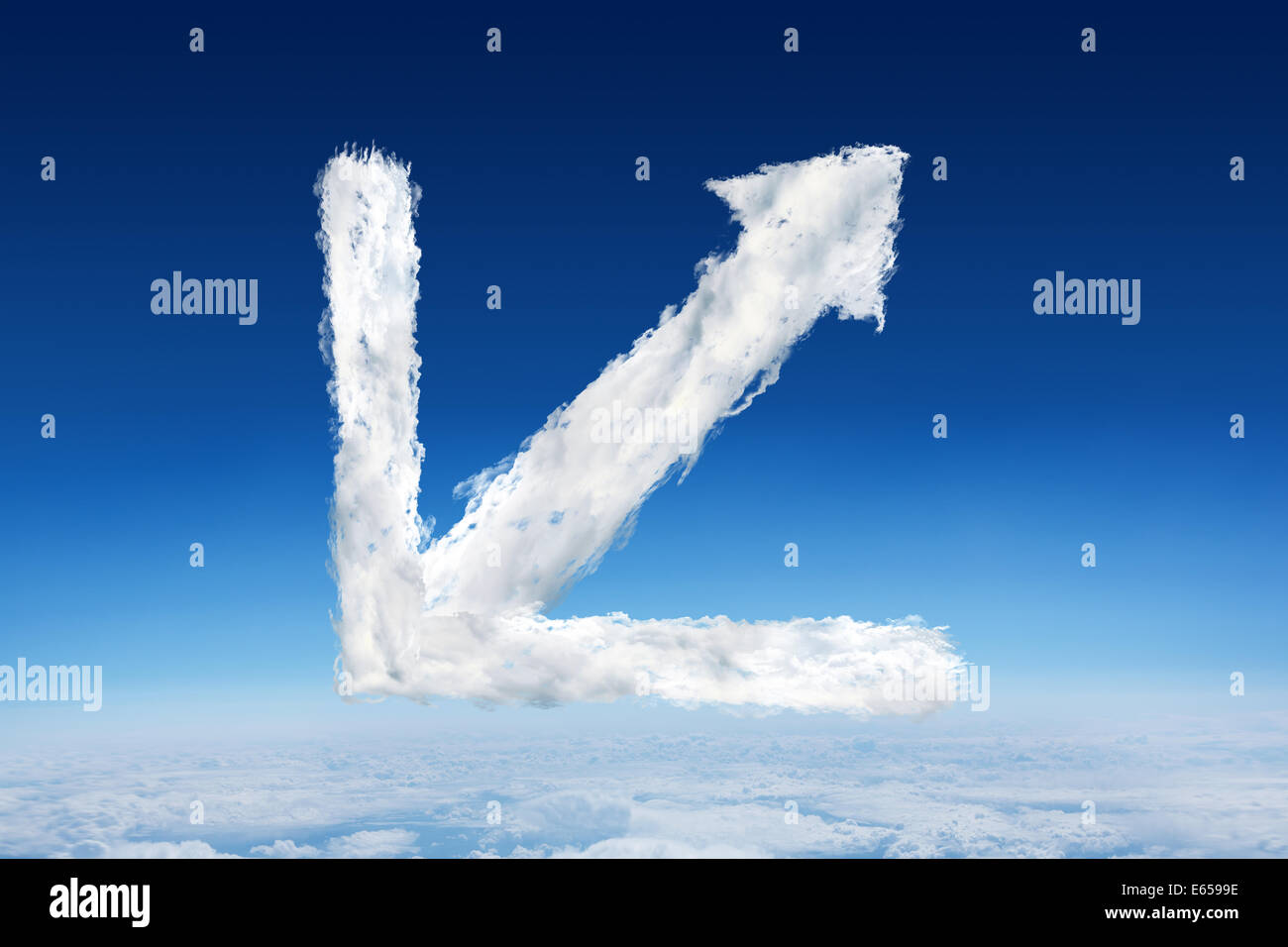 Composite image of cloud graph Stock Photo - Alamy