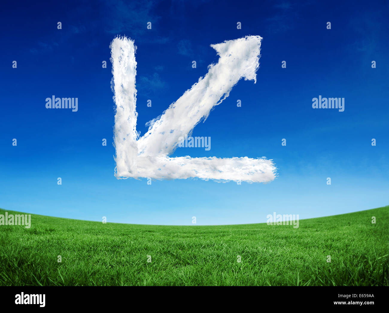 Composite image of cloud graph Stock Photo - Alamy