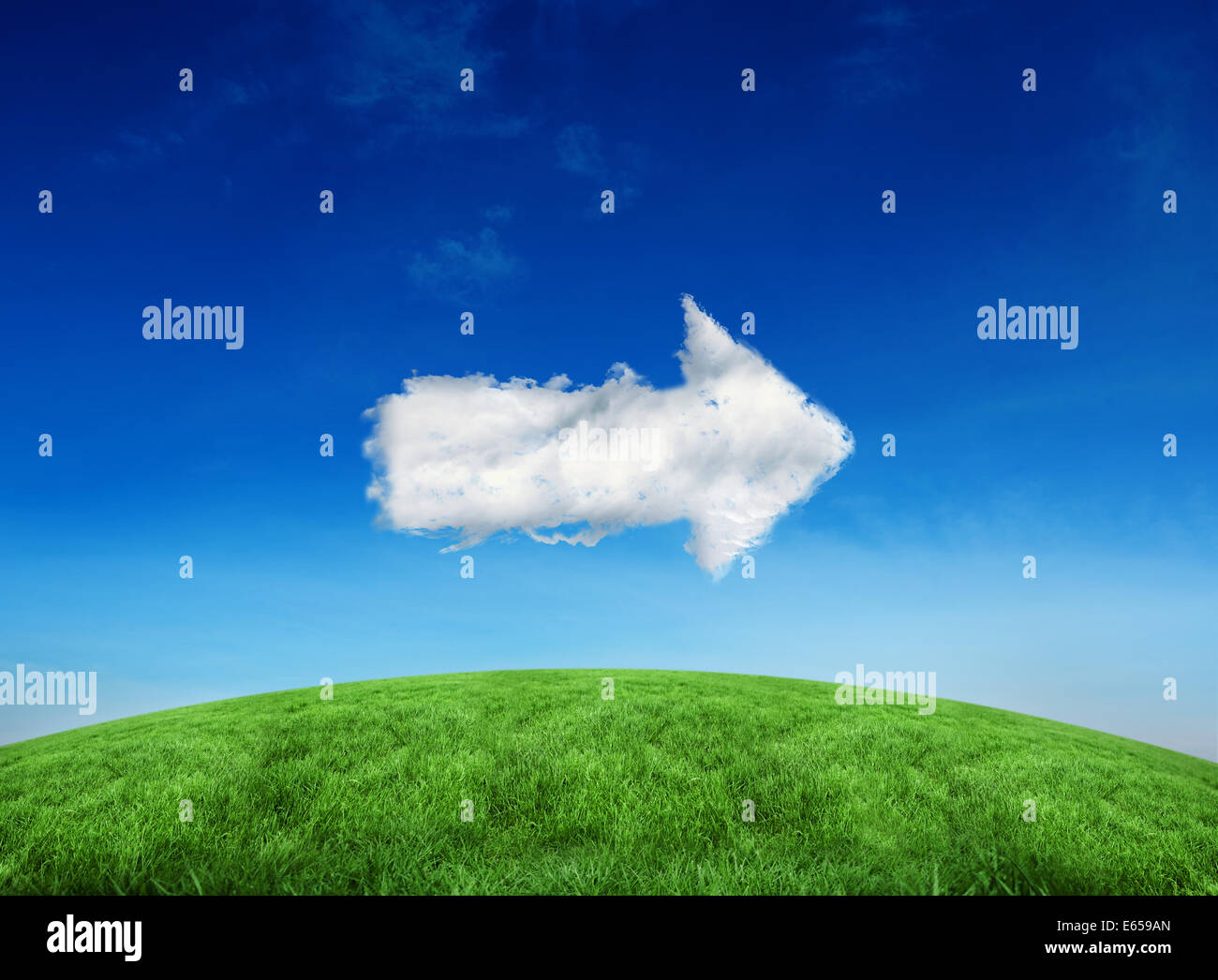 Composite image of cloud arrow Stock Photo - Alamy
