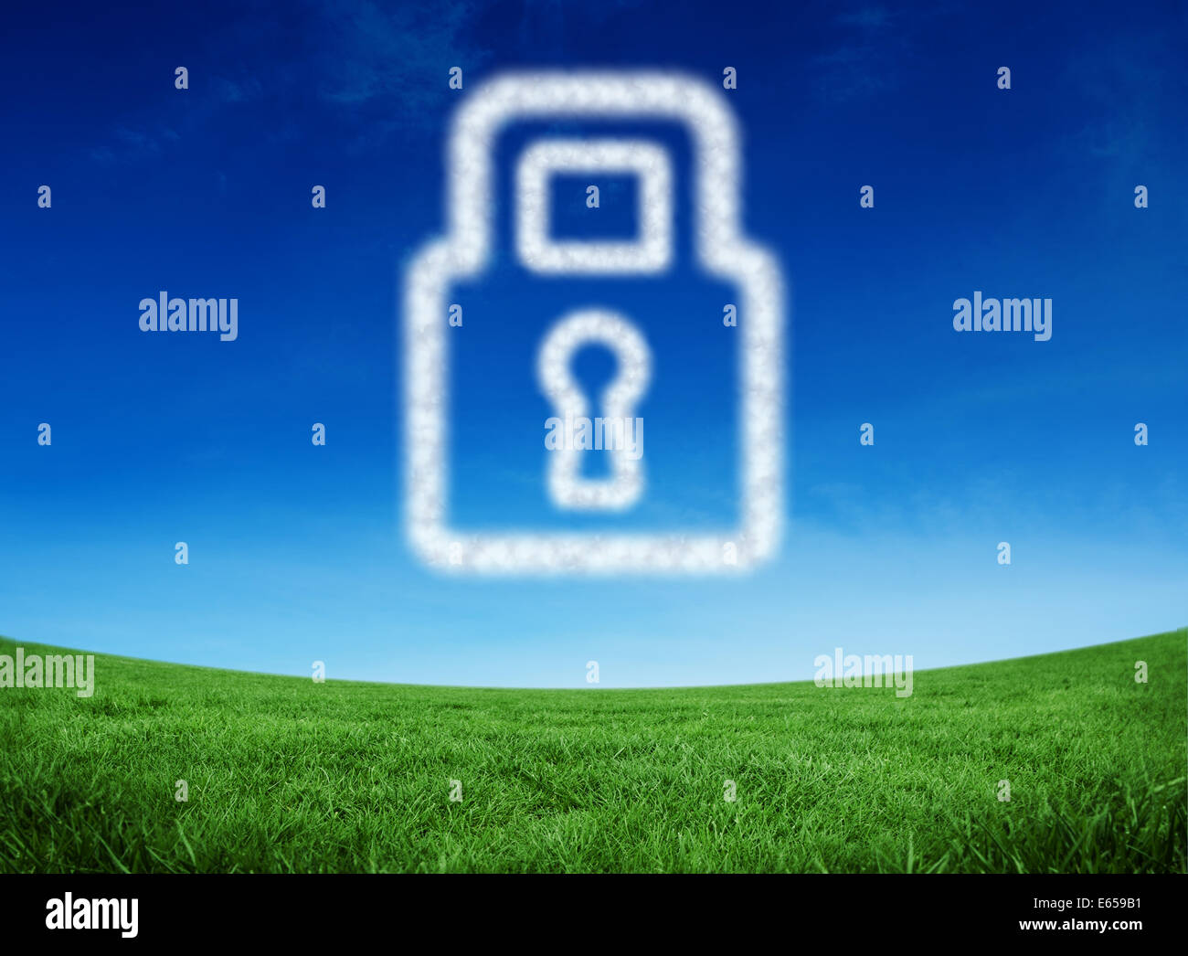 Cloud and lock hi-res stock photography and images - Alamy