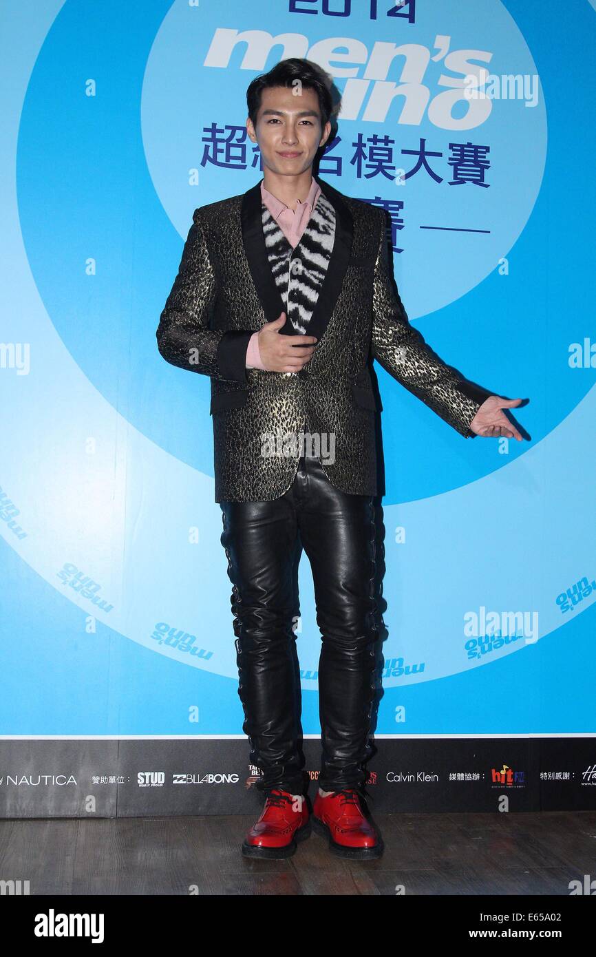 Taipei. 14th Aug, 2014. Actor Aaron Yan attends a model competition ...