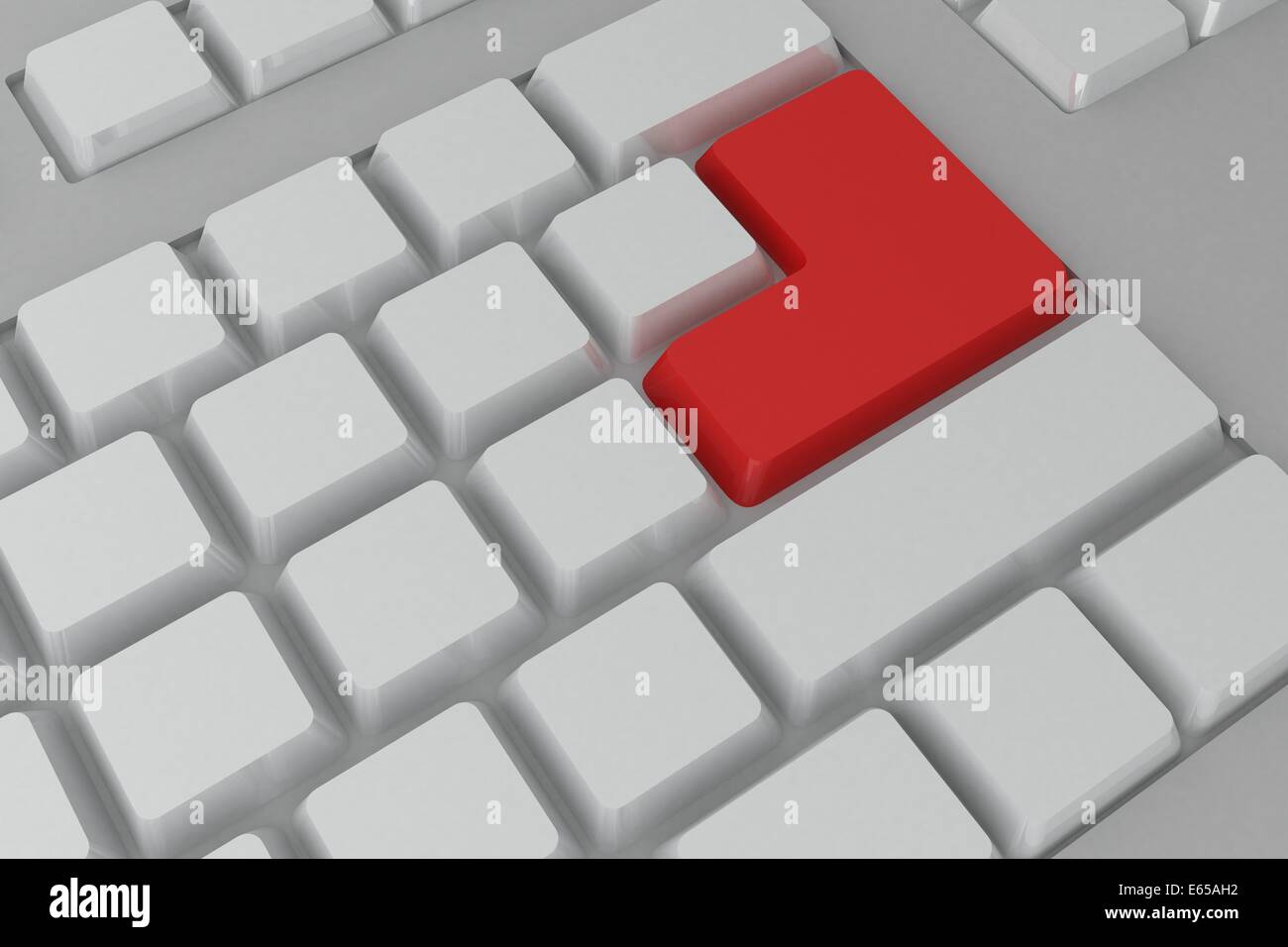 Red enter button on keyboard Stock Photo - Alamy