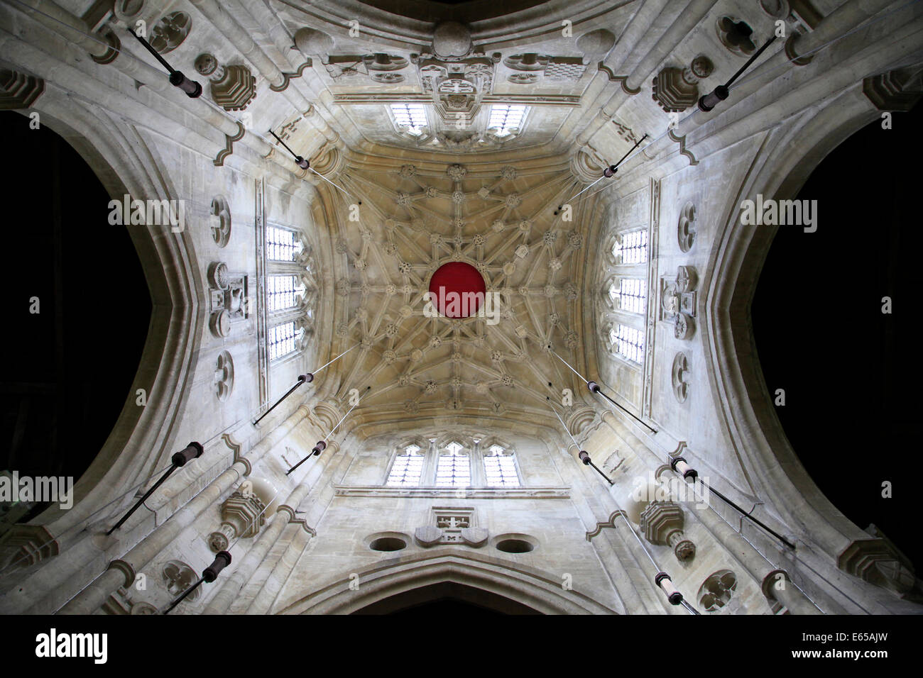 An interior view of the the tower of St. Sampson's Church in Cricklade ...