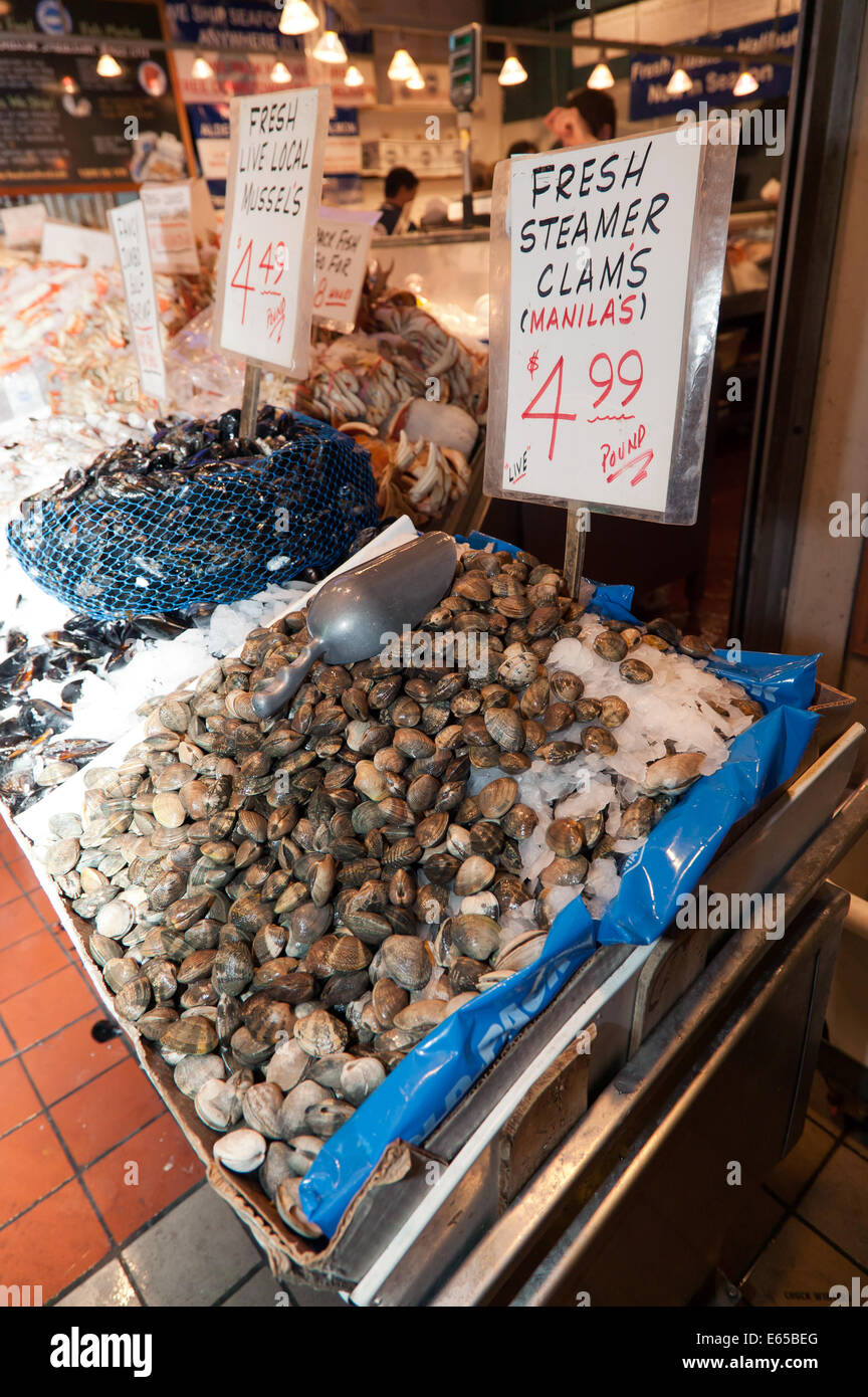 Pike Place Fish Market, Seattle, Seafood, Stall Stock Photo - Alamy