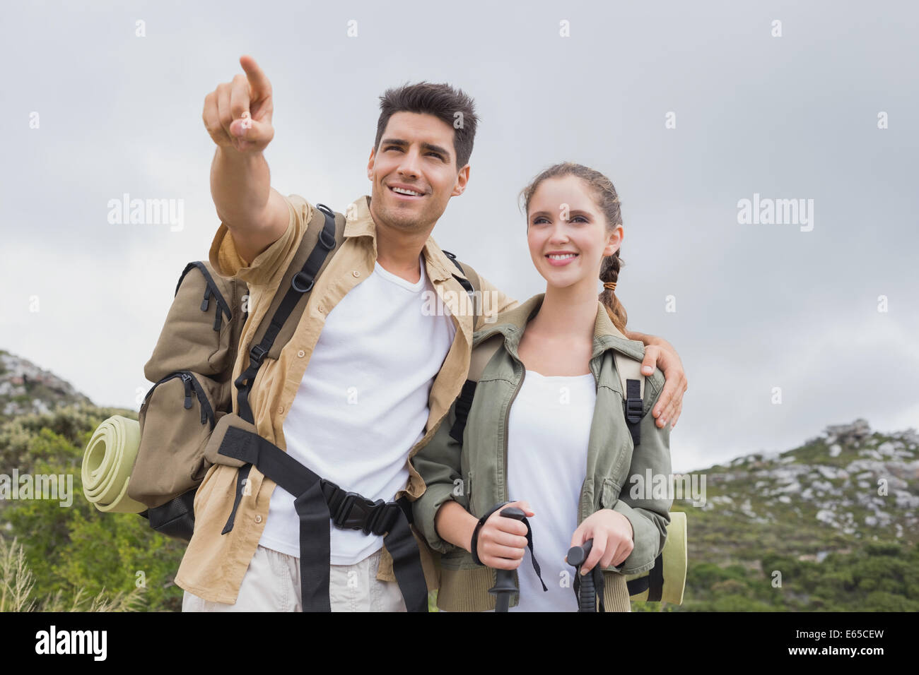 Pointing walking stick hi-res stock photography and images - Alamy