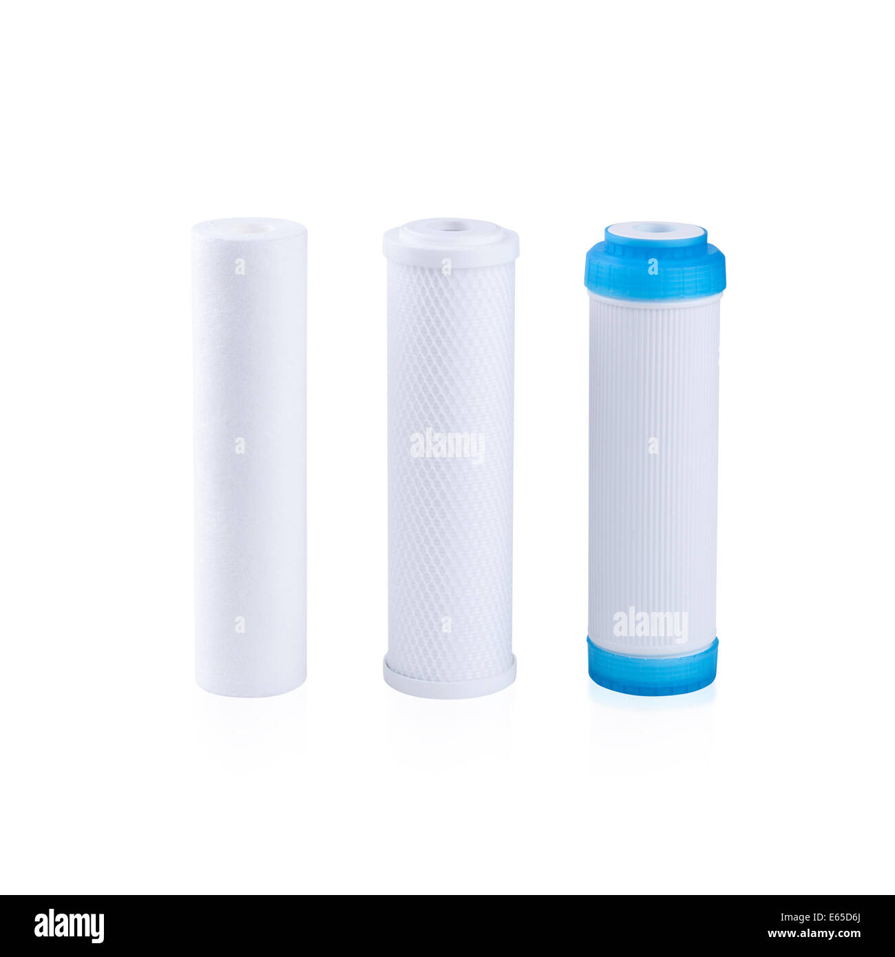cartridges for water filter isolated on white Stock Photo - Alamy