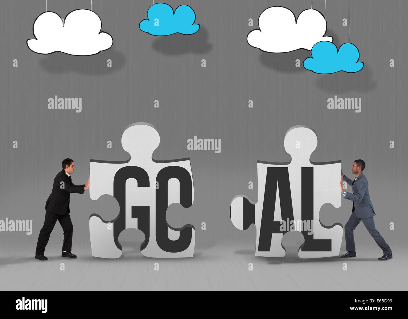 Grey puzzle pieces hi-res stock photography and images - Alamy