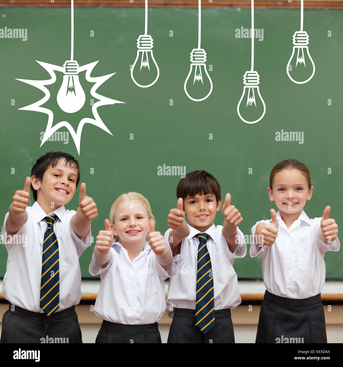 Composite image of idea and innovation graphic Stock Photo - Alamy