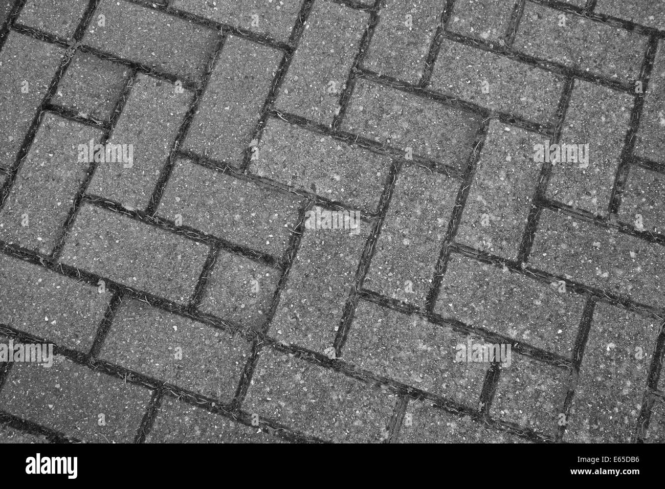 Block paving driveway Black and White Stock Photos & Images - Alamy