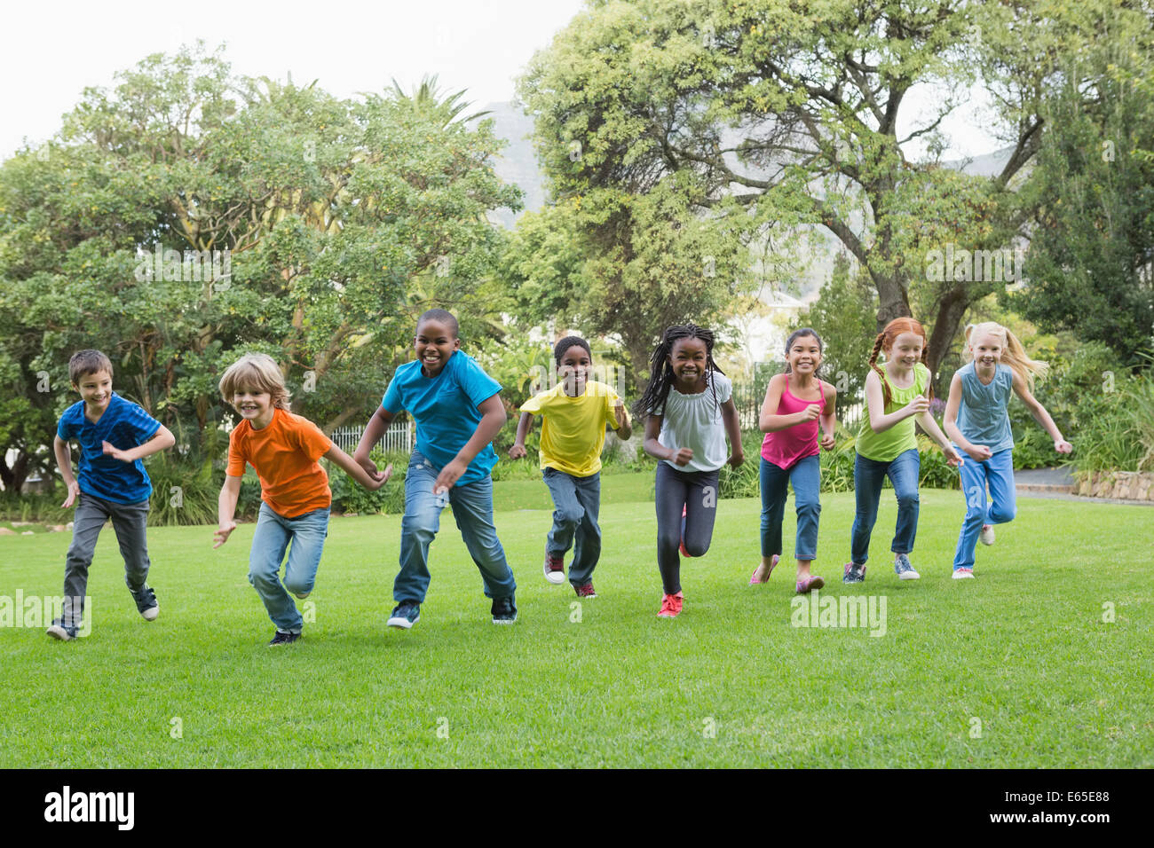 Hispanic boy girl racing hi-res stock photography and images - Alamy