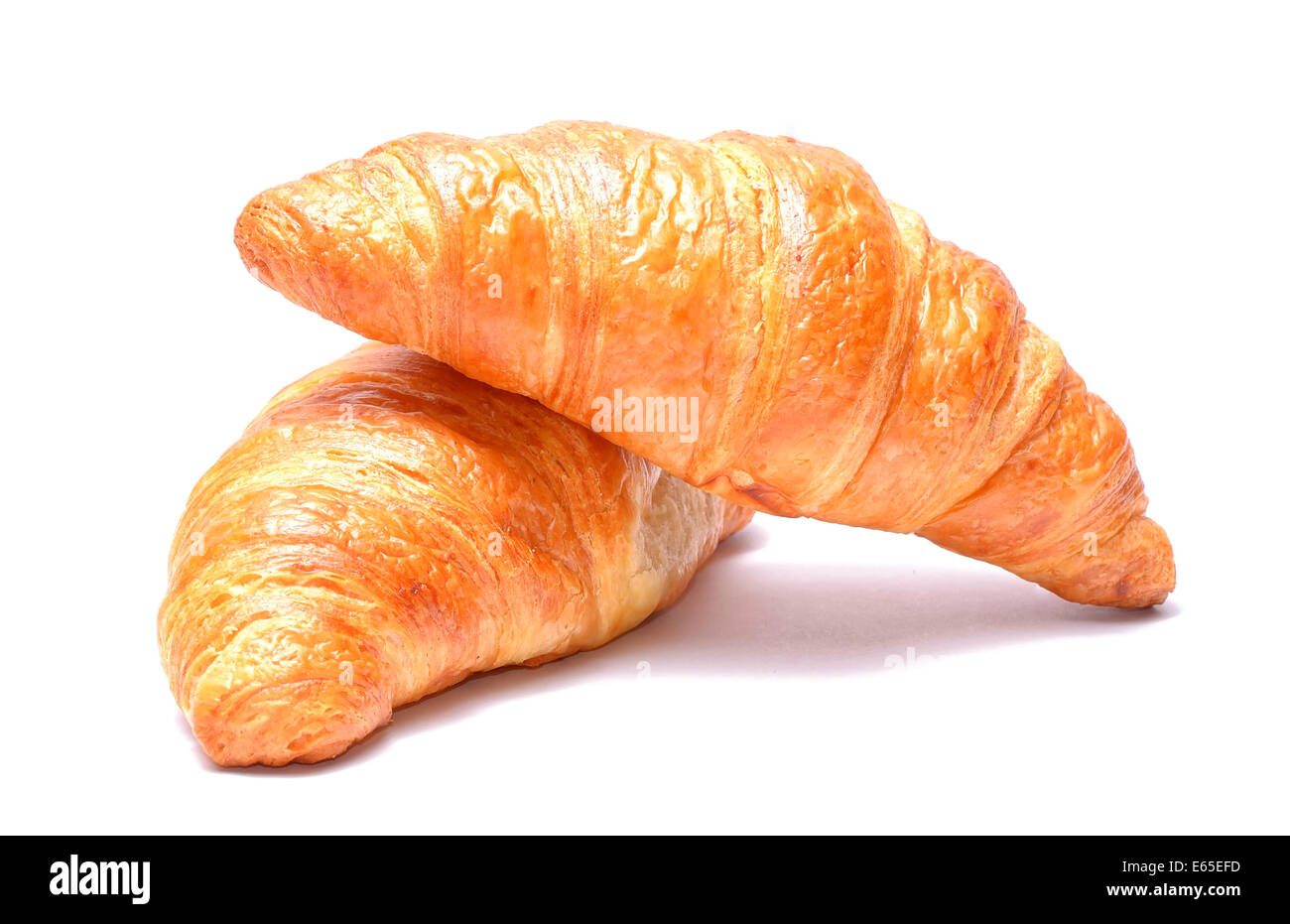 Chocolate croissants isolated on white background Stock Photo - Alamy