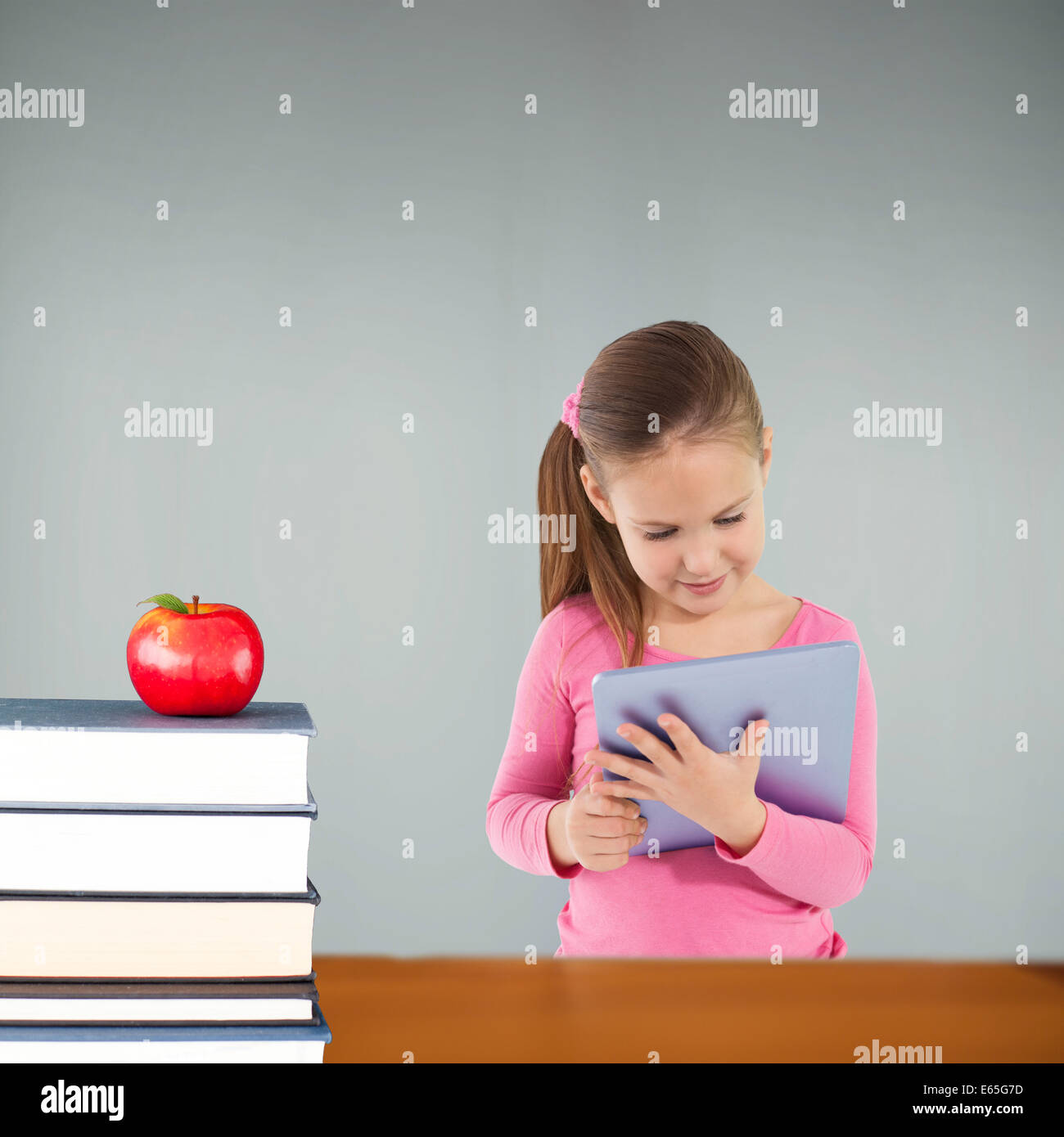 Image smiling girl using hi-res stock photography and images - Alamy