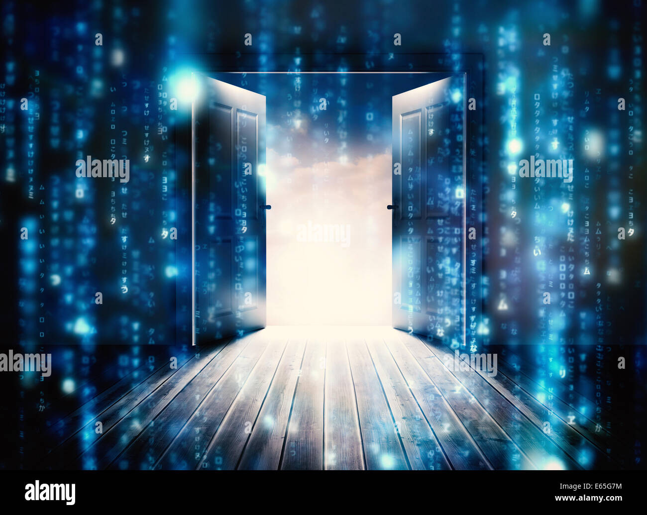 Doors opening hi-res stock photography and images - Alamy