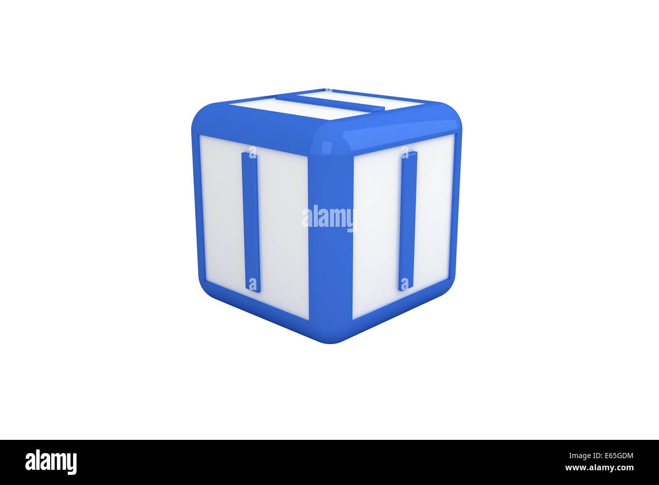I blue and white block Stock Photo - Alamy