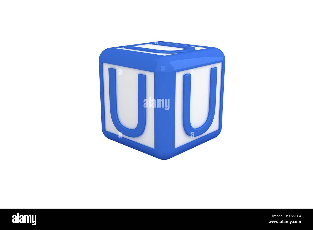 U letter block Cut Out Stock Images & Pictures - Alamy