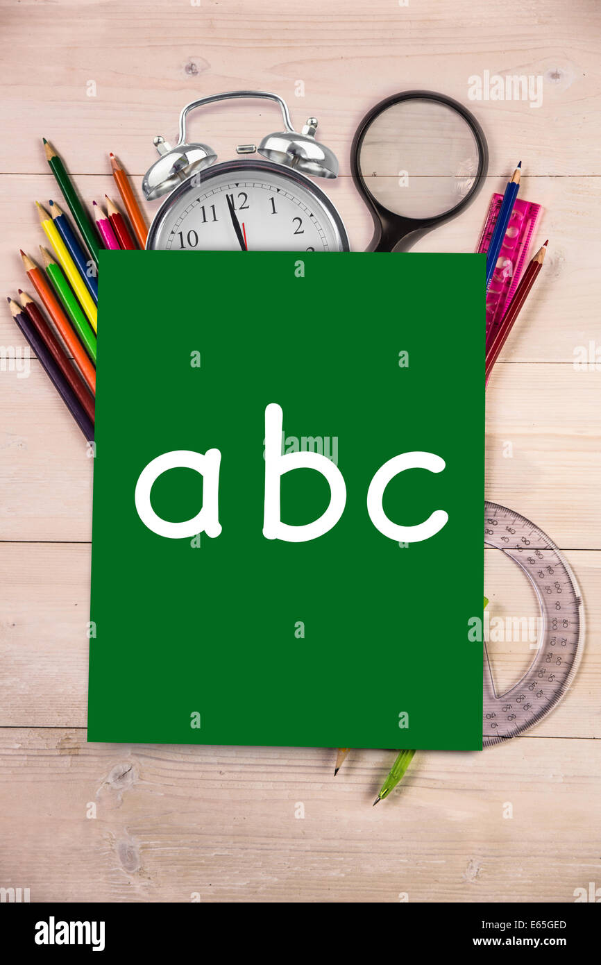 Abc letters hi-res stock photography and images - Alamy